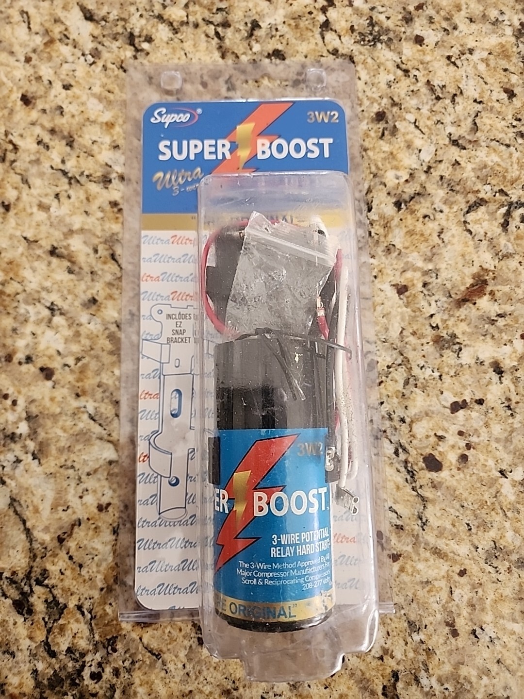 SUPCO 3w2 3-wire Mechanical Potential Relay and Hard Start Capacitor ...