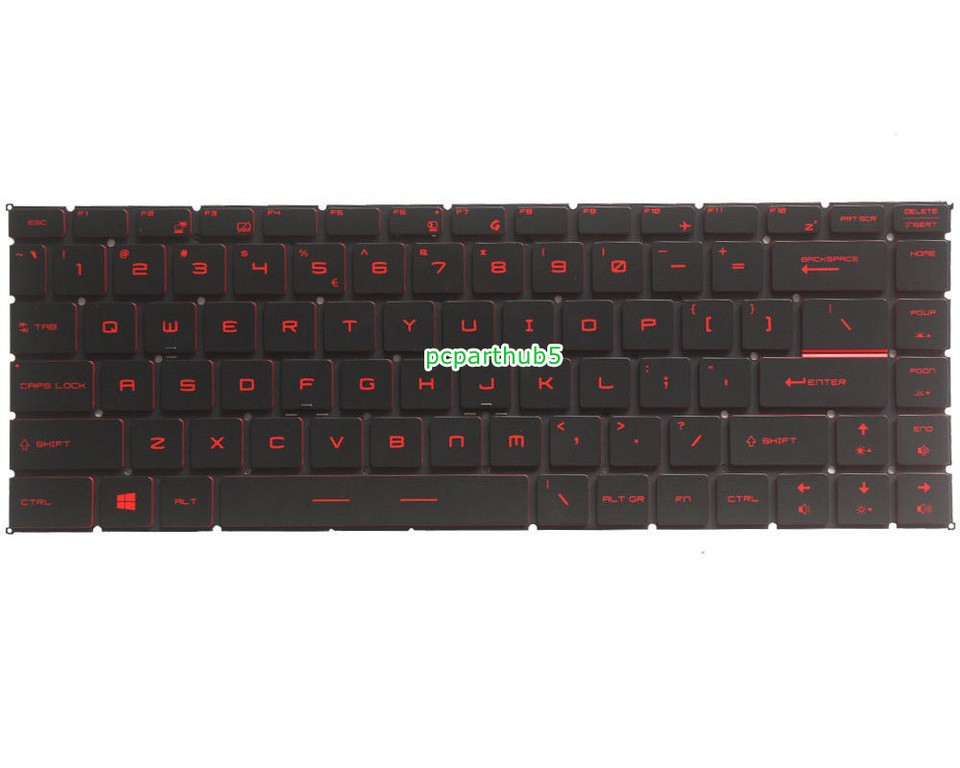 New MSI GF65 GF65 Thin 9SD 9SE 10SD 10SE MS-16W1 MS-16W2 Keyboard US ...