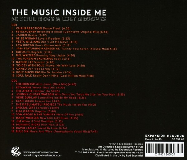 THE MUSIC INSIDE ME-30 SOUL GEMS & LOST GROOVES 2 CD NEU! | eBay