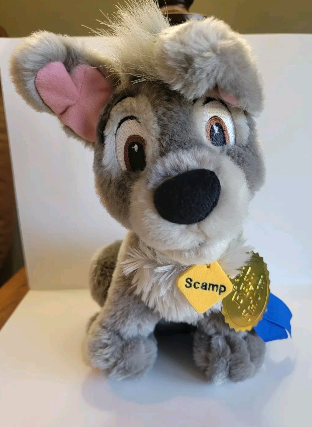 RARE Disney Store The Best of Show Scamp Dog Plush Stuffed Lady and The ...