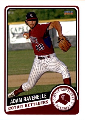 2013 Cotuit Kettleers Choice #22 Adam Ravenelle Sudbury Massachusetts ...
