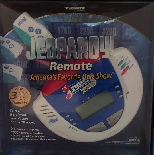 Tiger Games Jeopardy Remote Electronic Handheld Game Hasbro 2003 for ...