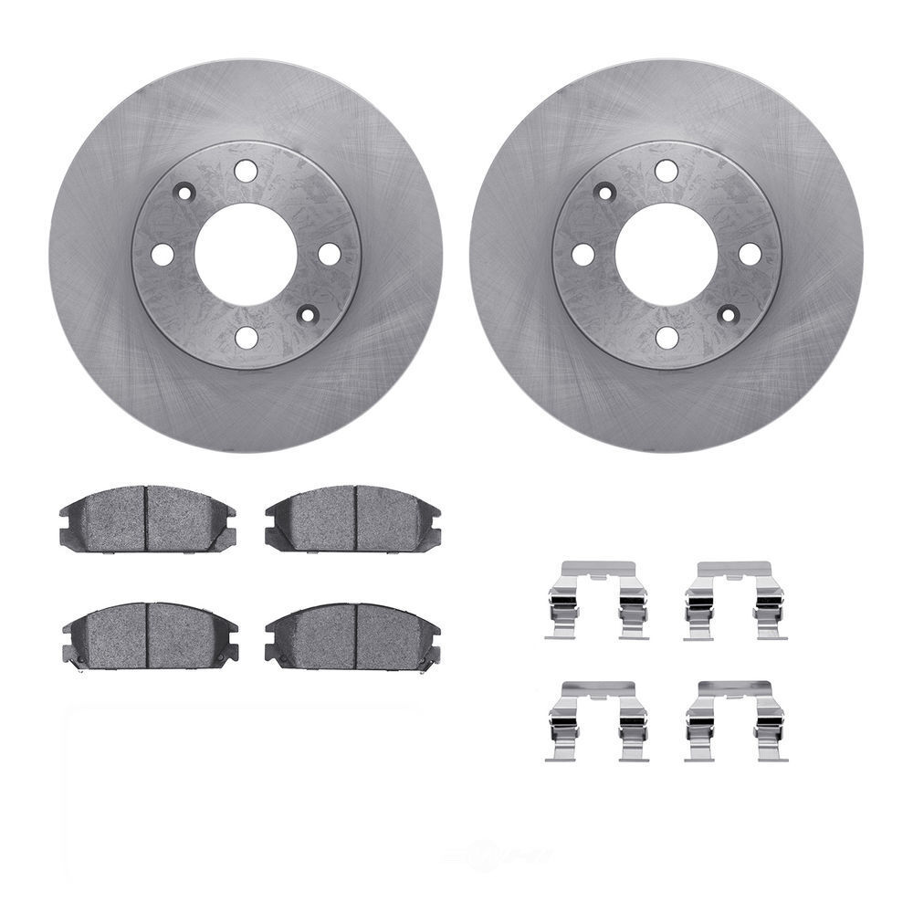 Disc Brake Kit-Rotors with 3000 Series Ceramic Brake Pads includes ...