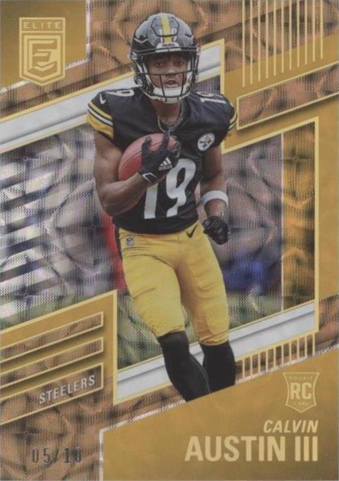 2022 Panini Donruss Elite - Rookies Calvin Austin III #165 Gold /10 (RC ...