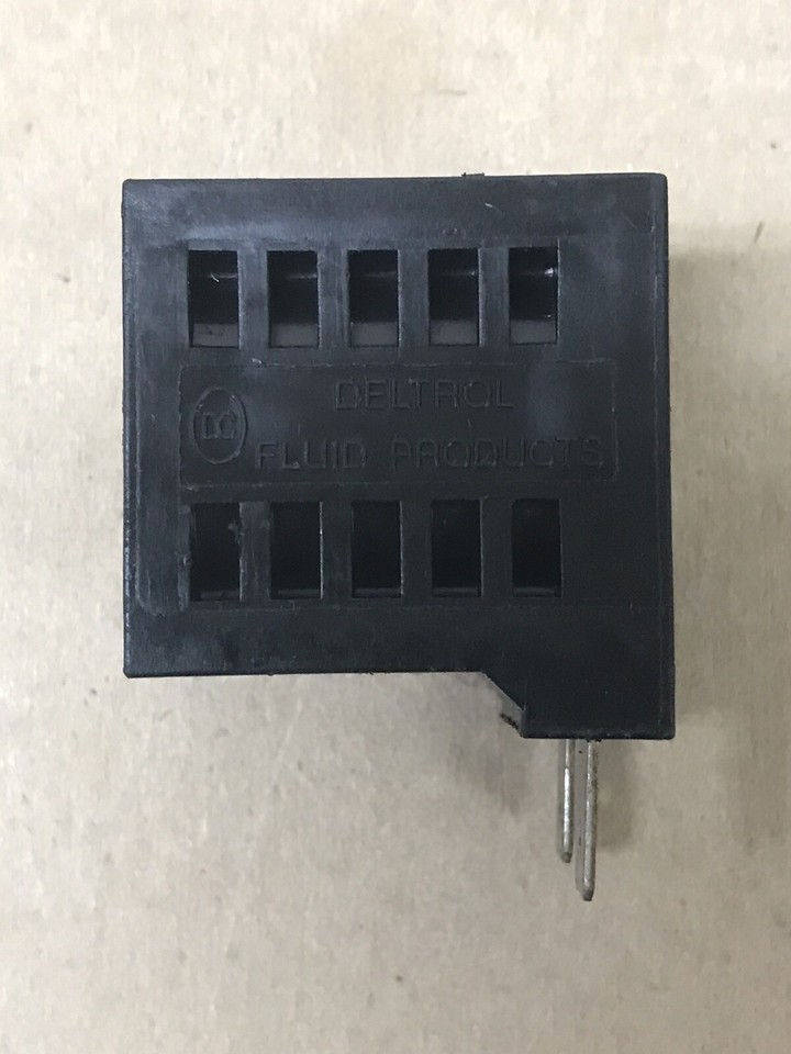 OEM GENUINE DELTROL 10225-97 10VDC 25W SOLENOID COIL WITH DUAL SPADES ...