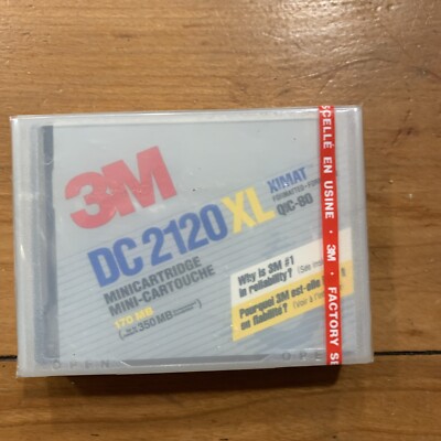 3M DC 2120XL Mini Data Cartridge 170 MB Brand New Factory Sealed | eBay