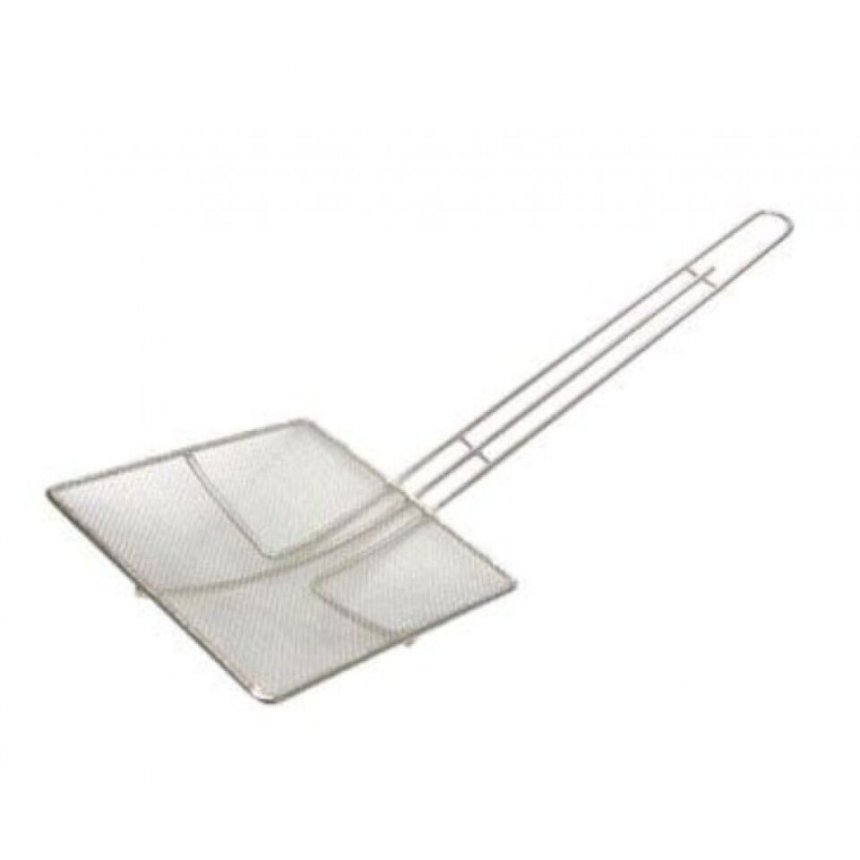 Heavy Duty Stainless Steel Square Fine Mesh Wire Skimmer Fish/Fries ...