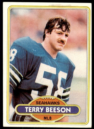 1980 TOPPS FOOTBALL TERRY BEESON SEATTLE SEAHAWKS #428 | eBay