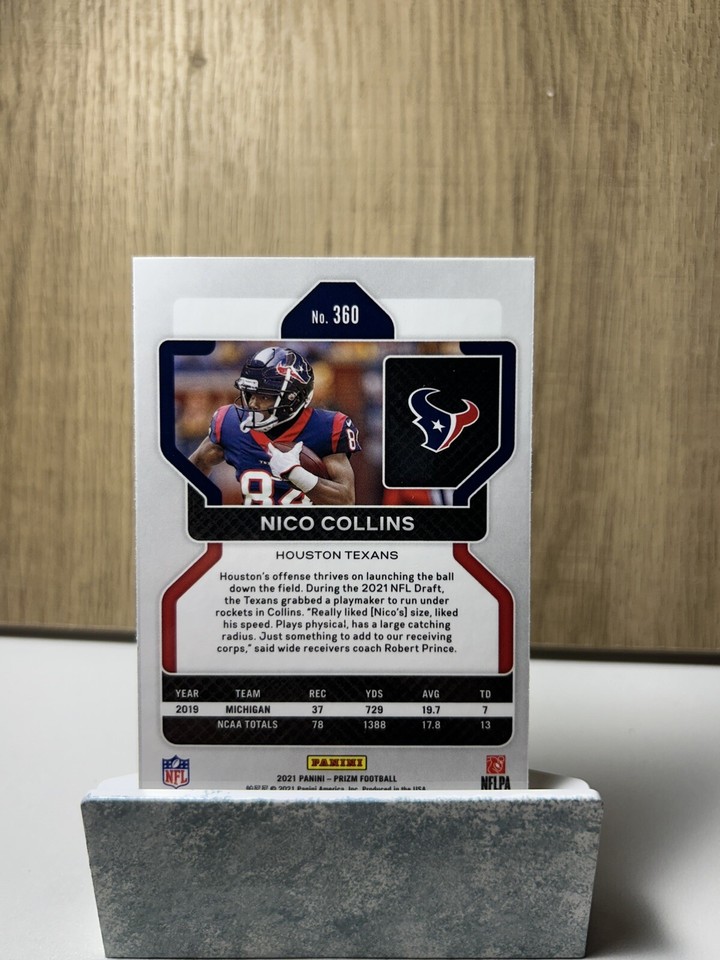 2021 Panini Prizm - Rookie #360 Nico Collins (RC) Houston Texans | eBay