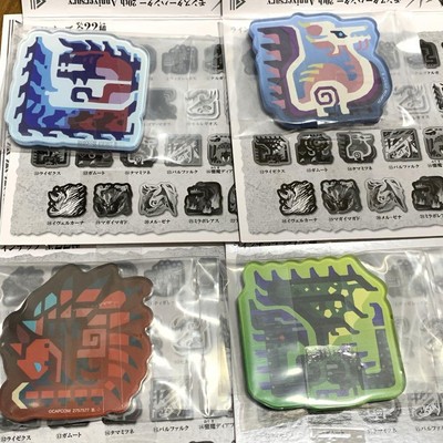 Monster Hunter Capcom Acrylic Magnet Set Reptile Dragon 20th ...