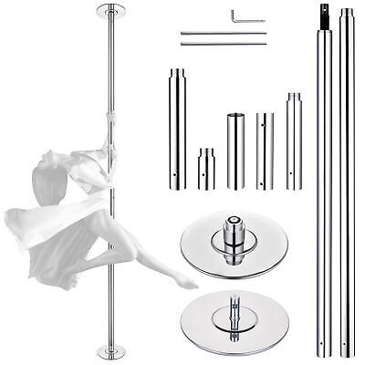 9' 3" Spinning Static Dancing Pole Kit With Extensions Fitness Dance ...
