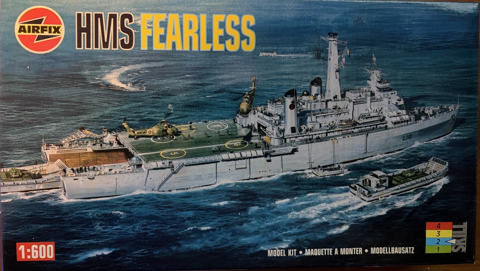 Airfix 1:600 ship kit: HMS Fearless, Royal Navy Assault Landing Ship ...