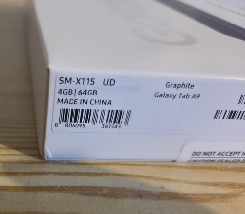 Samsung Galaxy Tab A9 (SM-X115) 64GB 4GB RAM 8.7" Graphite - FREE ...