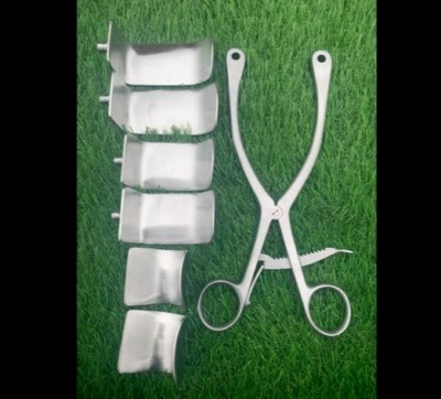 Kolbel Retractor Complete Set With 6 Blades,German Surgical Orthopedic ...