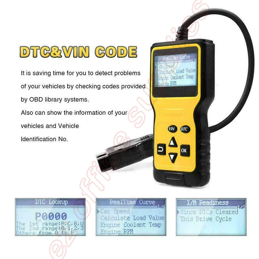 For MAZDA OBD 2 Car Diagnostic ENGINE Code Reader Scanner Tool ...