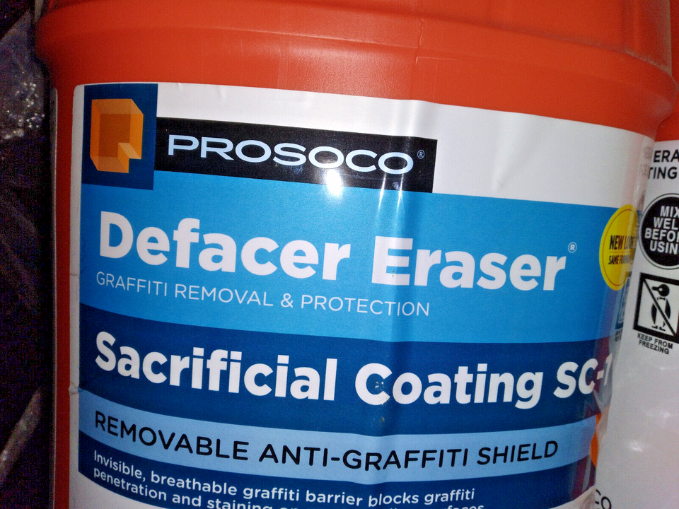 Prosoco Sacrificial Coating SC-1, Removable Anti-Graffiti Shield, 5 ...