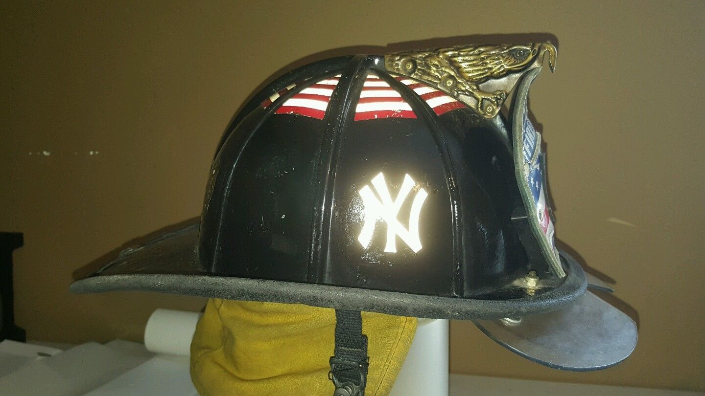 REFLECTIVE New York Yankees FDNY 2 inch fire helmet decal sticker yeti ...