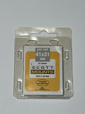 Scott/Prinz US Semi-Jumbo Horizontal Stamp Mounts Size: 41x31 Black ...