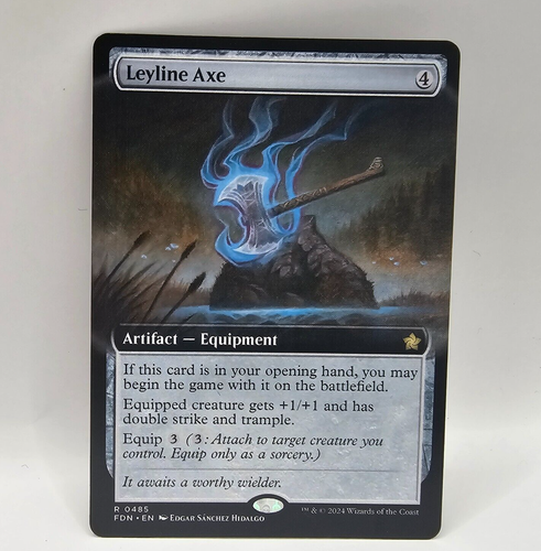 Leyline Axe #485 (Extended Art Non-Foil) NM - MTG Foundations | eBay