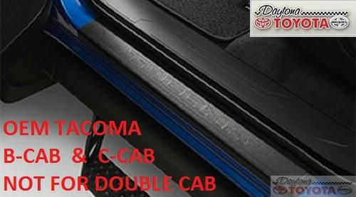 TOYOTA OEM DOOR SILL PROTECTORS 2016-2019 TACOMA B & C CAB MODELS PT747 ...