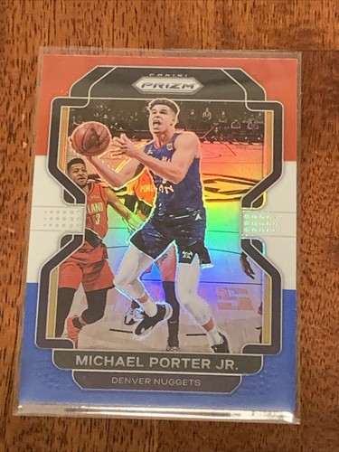 Michael Porter Jr. 2021 Panini Prizm Red White and Blue Denver Nuggets ...