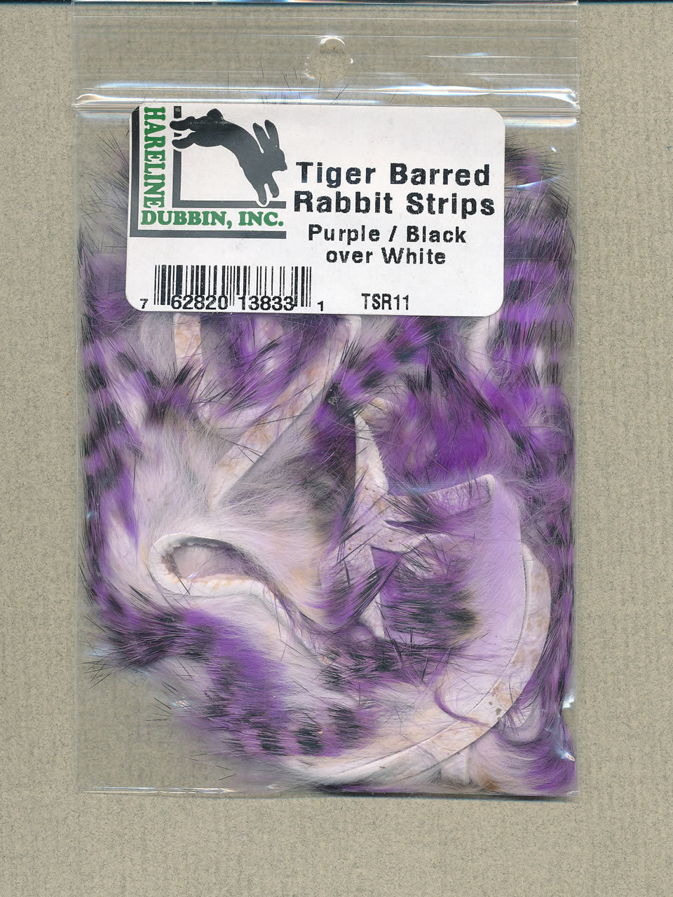 Rabbit strips tiger barred - purple / black over white TSR11 | eBay