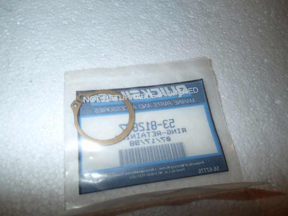New Mercury Mercruiser Quicksilver Ring-Retaining OEM Part # 53-812877 ...