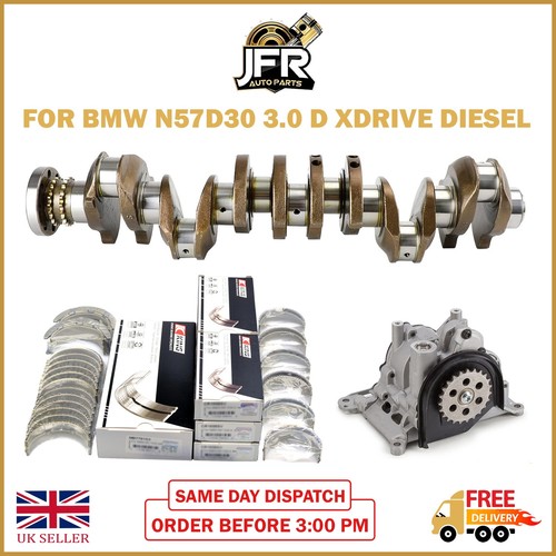 BMW 3 5 7 Serie 3.0 Diesel N57D30 Lega Acciaio Albero con Cuscinetti ...