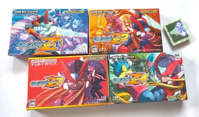 Lot 4 GBA Megaman Rockman Zero 1 2 3 4 Nintendo GameBoy Advance CAPCOM ...