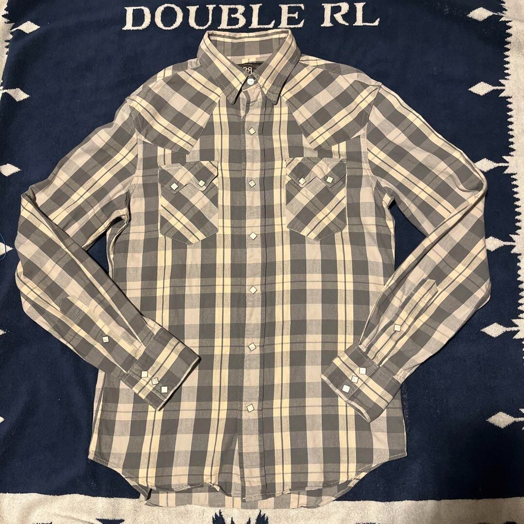 RRL Double RL CHECK WESTERN SHIRT Men's Size S Cotton… - Gem