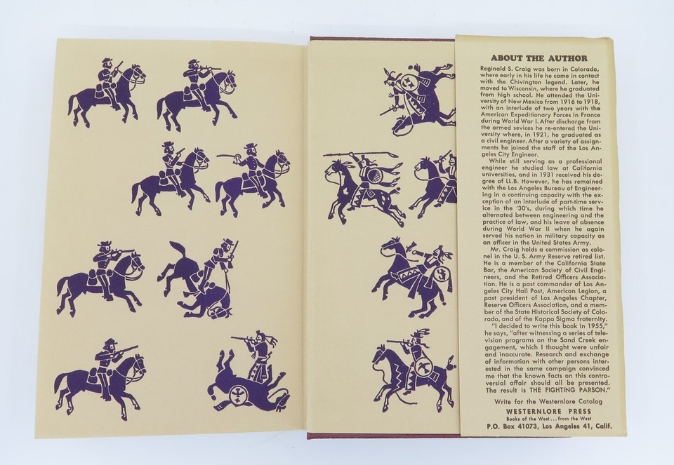 SIGNED First Edition The Fighting Parson Reginald S Craig Western Lore ...