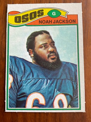 1977 Topps MEXICAN #86 Noah Jackson of the Chicago BEARS / Osos | eBay
