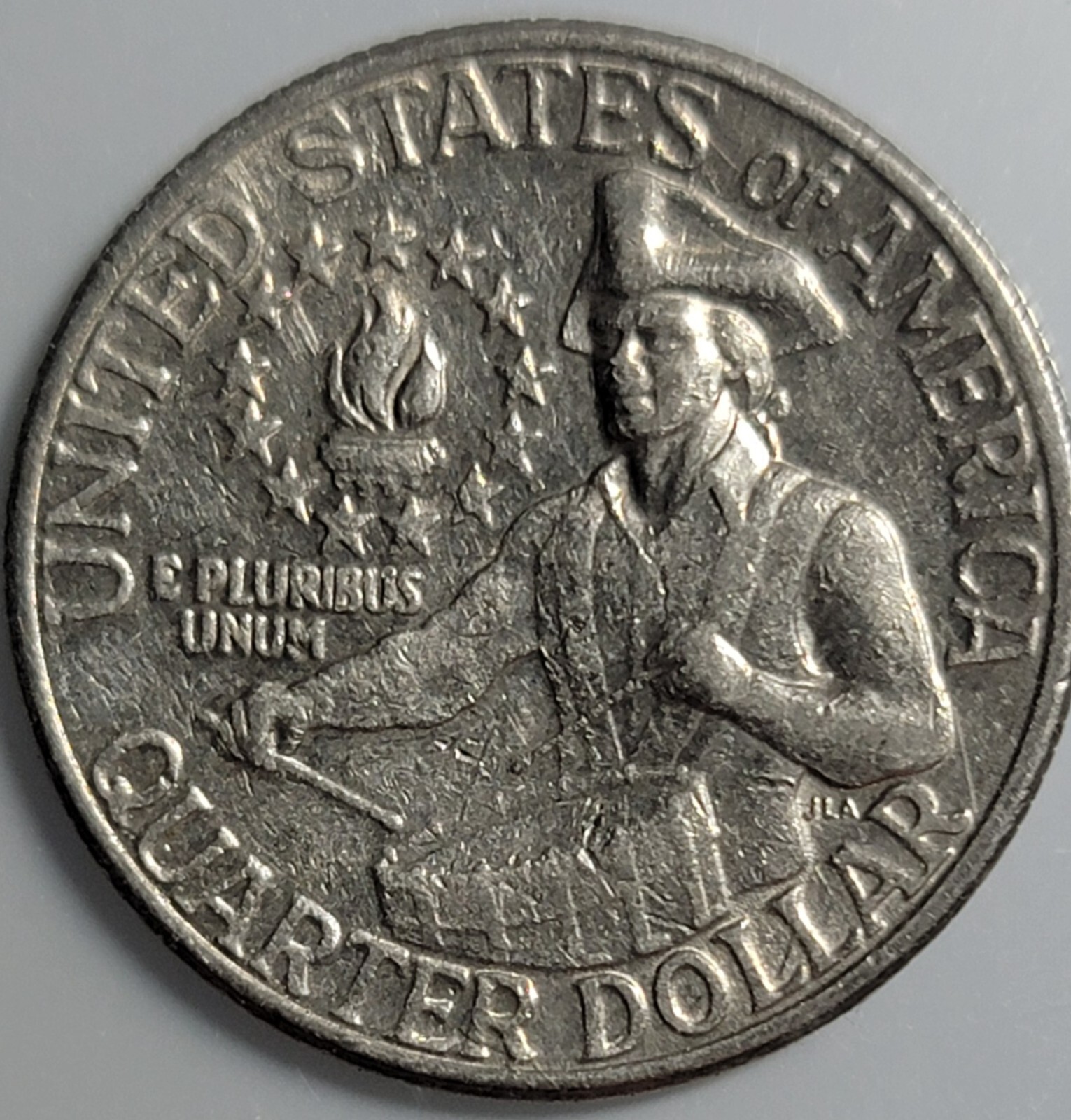 1976 Bicentennial Quarter ERROR - Rare Filled 'D' Denver Mint Mark - VF ...