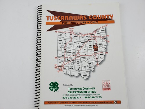 2013 Tuscarawas County Plat Directory Book Land Maps Dover New ...