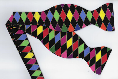 Fun Bow tie, Colorful Diamonds with Metallic Gold, Celebration, Self ...