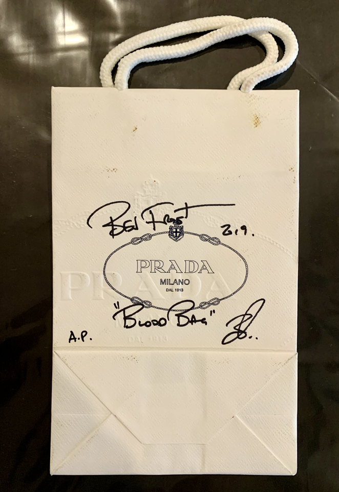 Ben Frost Original Packaging 'Blood Bag (Pink) (Prada Bag) *Rare AP w ...