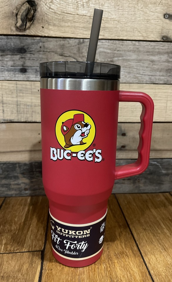 Buc-ee’s Yukon Outfitters 40oz Fit Forty Tumbler Cup Handle Lid Straw ...