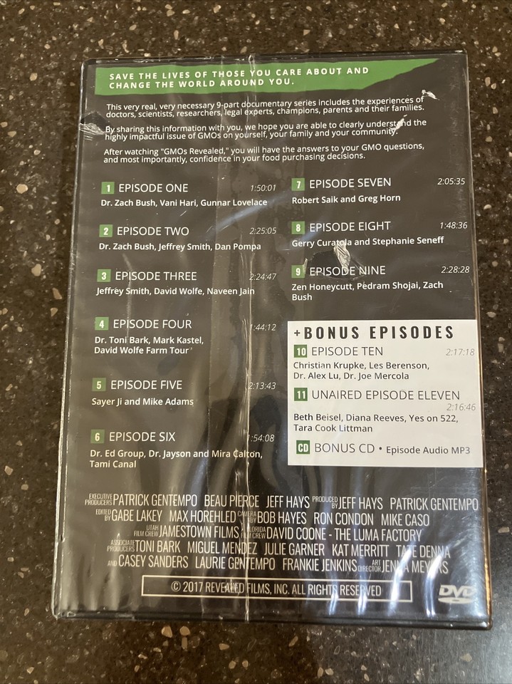 GMOs Revealed Ep 1-11 Complete Series DVDs New Sealed | eBay