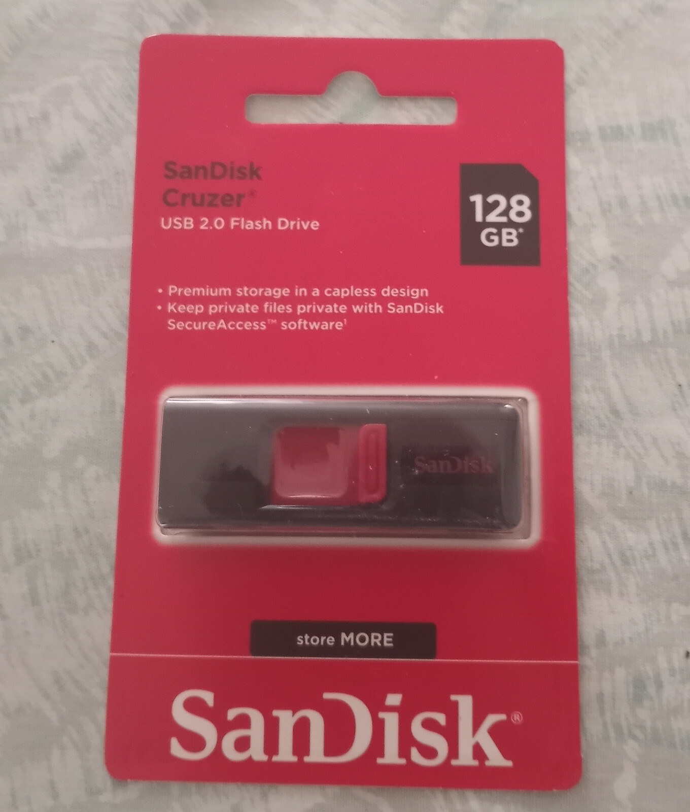 NEW SanDisk Cruzer 128GB USB 2.0 Flash Drive SDCZ36-128G-B35 FREE ...