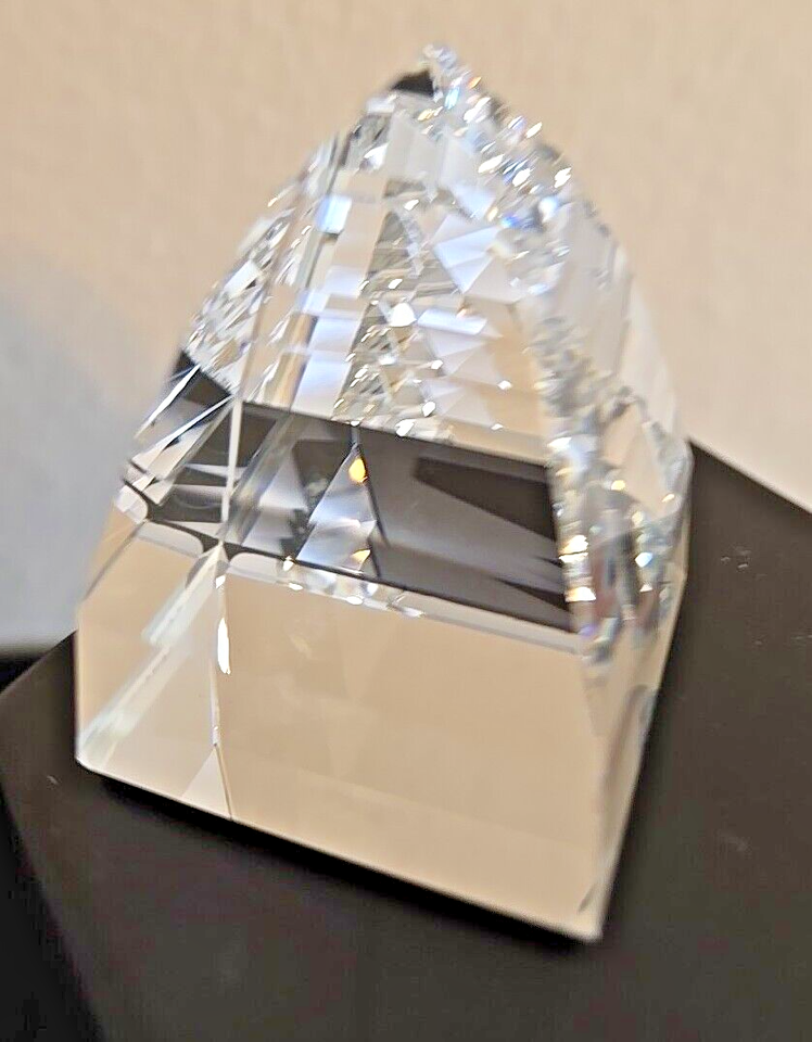 Swarovski Crystal Pyramid Paperweight 2.5" | eBay