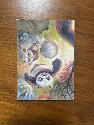 Finding Unicorn Kung Fu Panda 1/1 Sketch Card Po & Master Shifu Hand ...