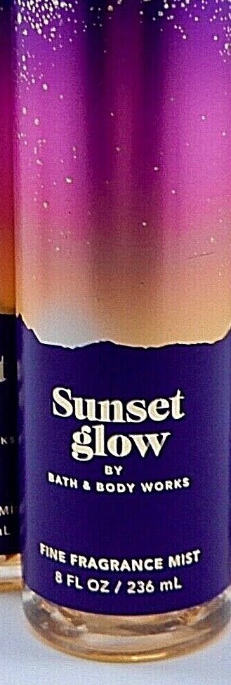 BATH & BODY WORKS SUNSET GLOW FINE FRAGRANCE BODY MIST SPRAY 8 oz NEW ...