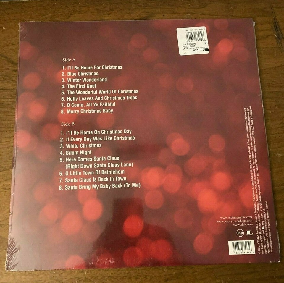 Elvis Presley The Classic Christmas Album Vinyl LP Record WALMART ...