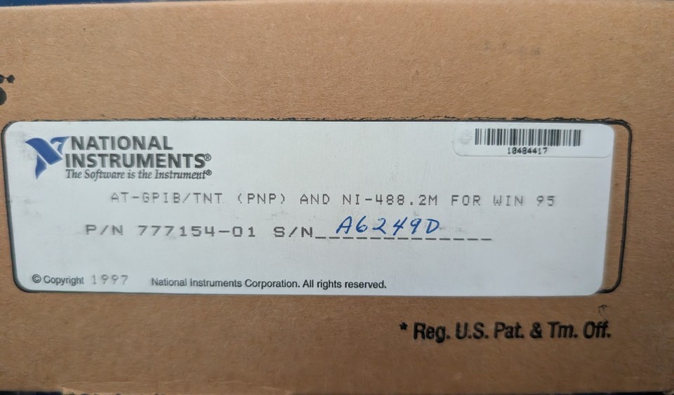 National Instruments AT-GPIB/TNT PCB Card | eBay UK