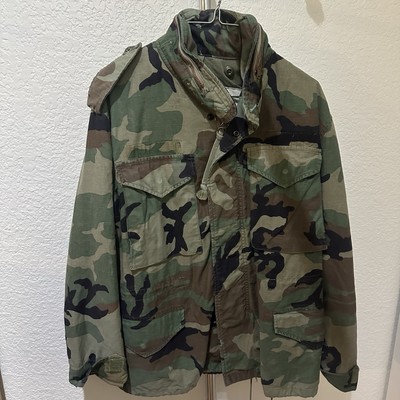 Vintage Military M65 Cold Weather Field Coat Small Short M81 Woodland ...