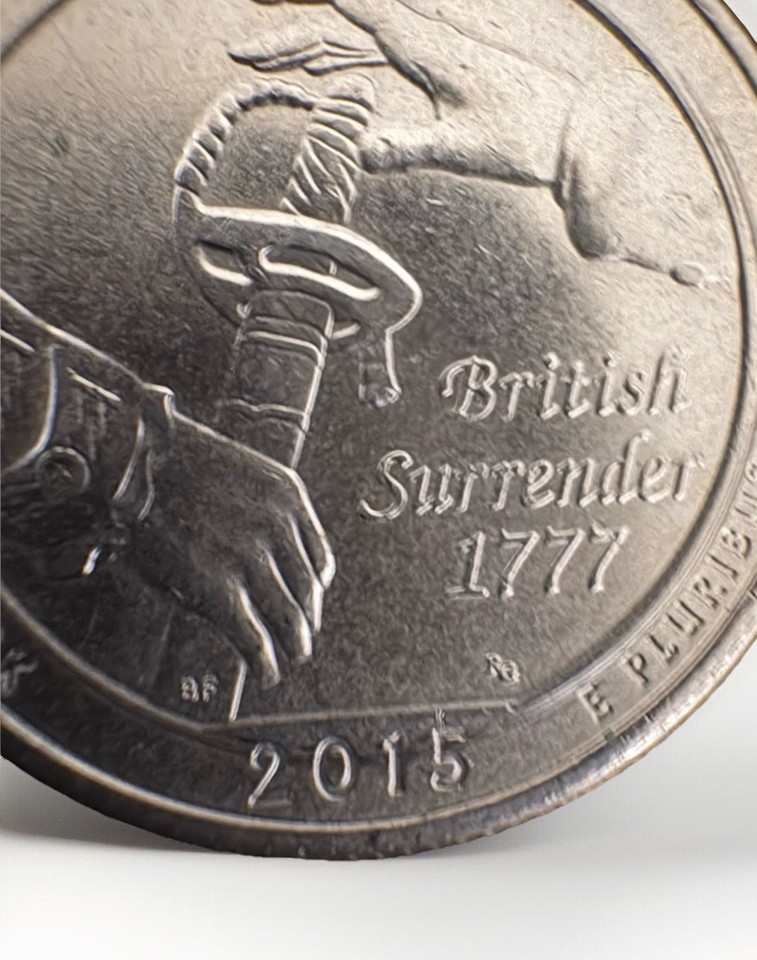 2015 Saratoga D Quarter British Surrender 1777 Extremely Rare Error ...