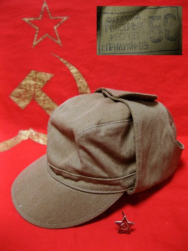 Russian Army AFGHAN CAP Military Soldier Hat Red Star uniform khaki ...