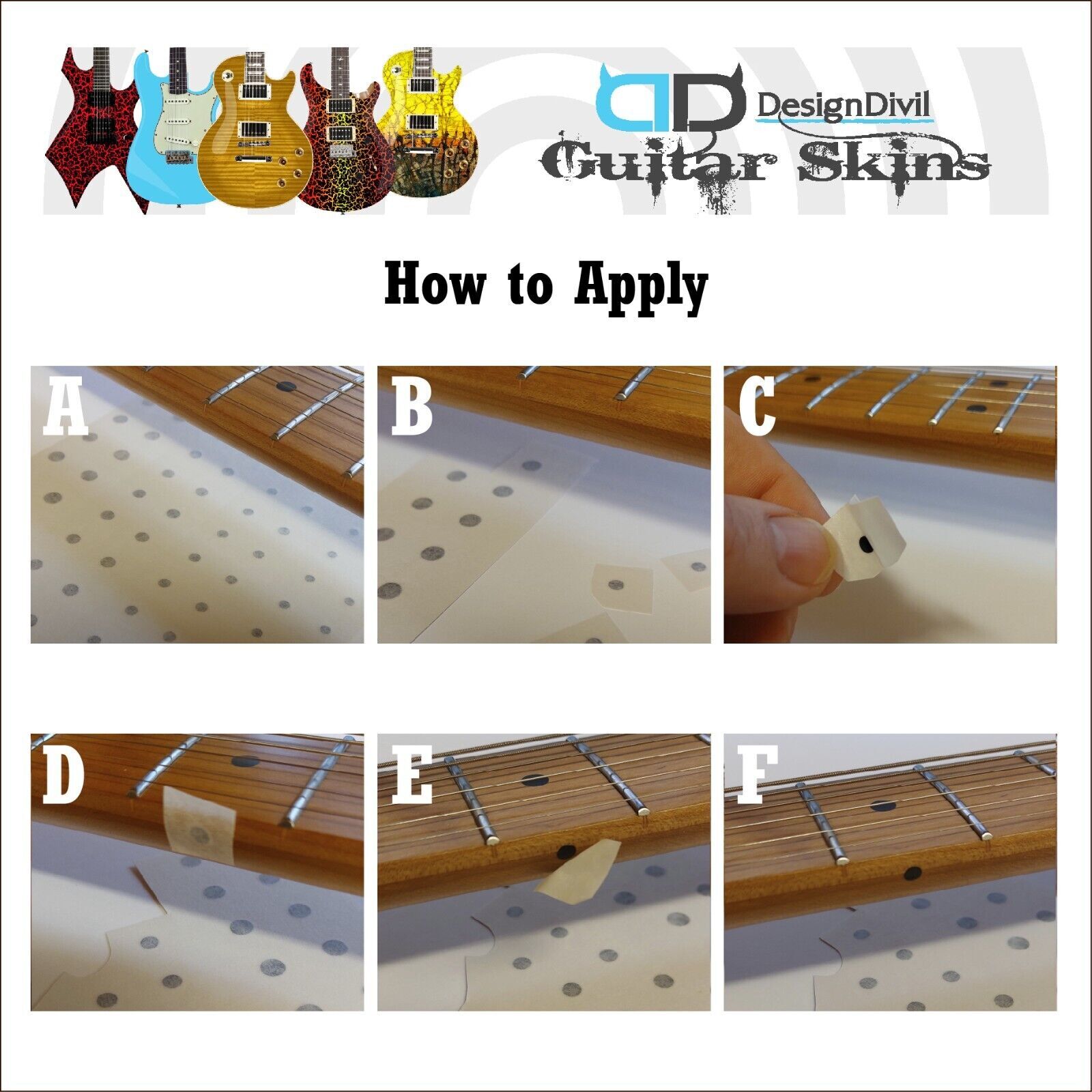 Glow in the Dark Luminous Side Dots, Fret Markers Decal Stickers for ...