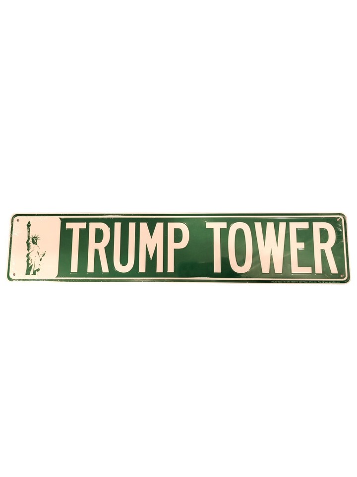 Trump Tower Street Sign / Donald Trump Road Signs / Trumps Towers Road ...