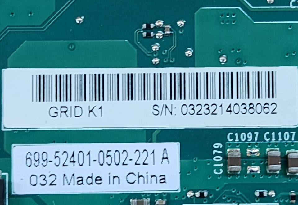 Cisco UCSC-GPU-VGXK1 Nvidia Grid K1 Graphics Card for C240 M3 74-12102 ...